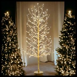 Albero luminoso champagne, h 120cm, 330 microled flashled diamond ...