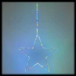 Stella luminosa 2D Ø 55 cm, 163 microled Multiflash RGB